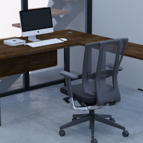 Office Table Aot-33 | Custom 1200mm Desk w/ Integrated Legs