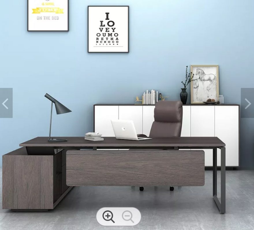 Executive Table Ess-05 | Custom Desk with Lockable Drawers
