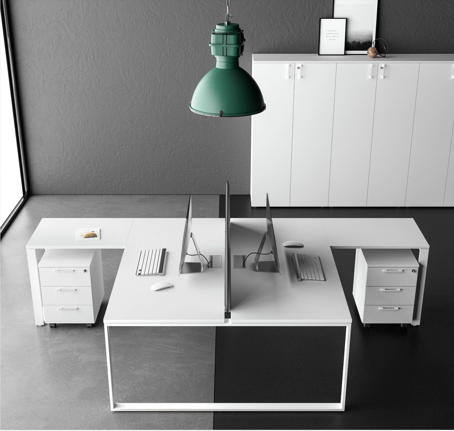 Workstation Av-07 | Custom 2-Person L-Shape Workstation Manila