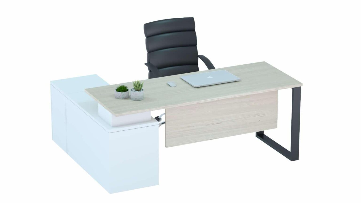 Executive Table Esr-02 | Custom Desk with Lockable Drawers